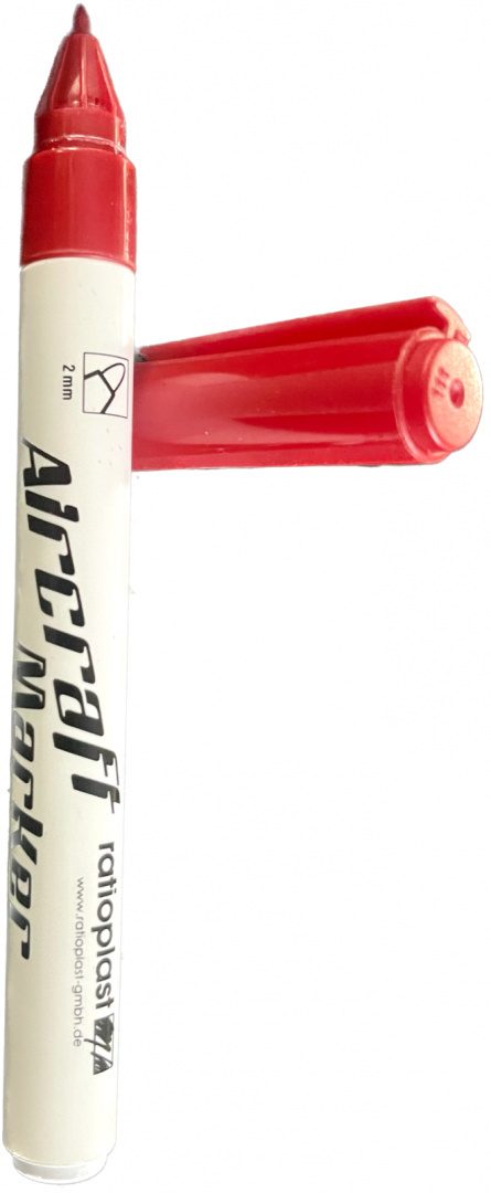 Marker AIRCRAFT ACM czerwony 2mm - sklep narzędziowy24.eu